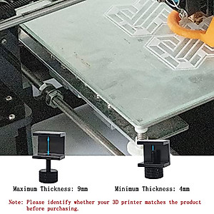 8PCS 3D Printer Glass Bed Clips, 3D Printer Lattice Glass Fixing Clamp, Hot Bed Printing Platform Upgrade Kit for Ender 3s 3 Pro, 5 Pro, CR-20 PRO, CR-10S Pro 3D Printer