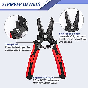 YMYP Solar Panel PV Cable Crimping Tool Kit with Stripper & 8 Pairs Connectors 1Pair Spanners, Crimper for AWG14-10 (2.5/4/6mm²) Solar Connectors