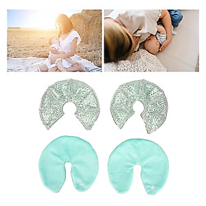 Breast Nursing Gel Pads, Soft Reusable Breast Freezing Pads 1 Pair Relieve Redness for Breastfeeding for Engorgement