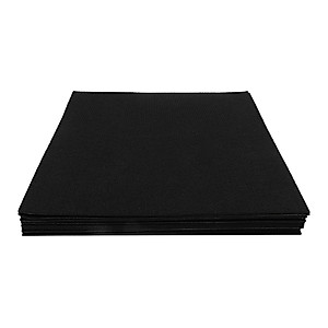 YUNLAIGOTOP 24” x 24” Indoor/Outdoor 0.18" Peel and Stick Carpet Tile, Commercial &Home Carpet Tiles, 15 Pcs Peel and Stick Carpet Tiles, Durable Stick on Floor Tiles for Wood/Ceramic Floors (Black)