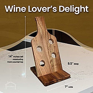 BELLEMARK Countertop Wine Rack - Compact & Stylish Design for Wine Lovers - 4 Bottle Wine Racks Countertop, Wine Rack Table, Small Wine Rack, and Counter Wine Rack