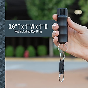 SABRE Home & Away Personal Safety Kit Pepper Spray with QuickRelease Safety Keychain, Portable Door Lock with Travel Bag, Max Strength, TSA Approved Travel Door Lock, 0.54 fl oz