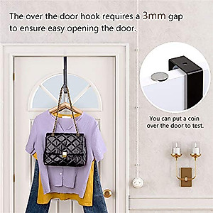 Home Over The Door 4 Hooks - Folding Hanging Coat Rack Organizer