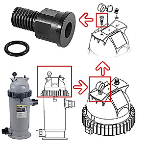 Deecaray R0557100 Pressure Gauge Adapter with O-Ring Seal,Compatible with Zodiac Jandy Cs Series Cartridge Filters