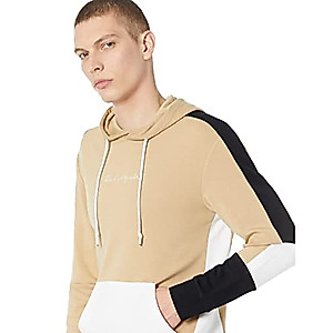 Karl Lagerfeld Paris Color-Blocked Hoodie Sand SM