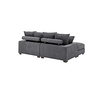 Oadeer Home Modular Sectional, Dark Gray