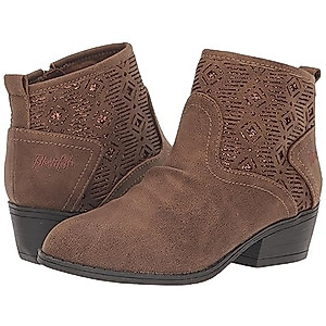 Blowfish Malibu Kids Girls Siela-k Fashion Boot, Brown Dazzle Glitter, 5 Big Kid