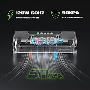 Precision Vacuum Sealer, 90Kpa Food Saver Vacuum Sealer Machine, 10-in-1 Functions, Easy-lock Handle, Double Pump Vacuum Sealer Machine with Bags Storage, Built-in Cutter, Stainless Steel