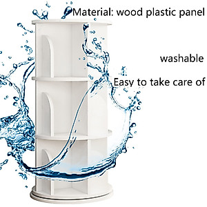 bookcases Rotating Bookshelf 360° Shelf Flooring Picture Book Shelf Multi-Level Book Organiser Book Storage Green (Size : 40 * 191cm)