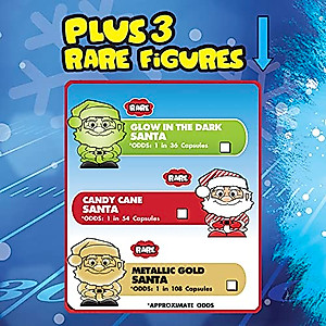 Party Animal Jumbo Santa Squeezy Surprise! One (1) Giant Capsule SqueezyMates NFL Series 1 Figure, Multicolor, 4 inch Tall