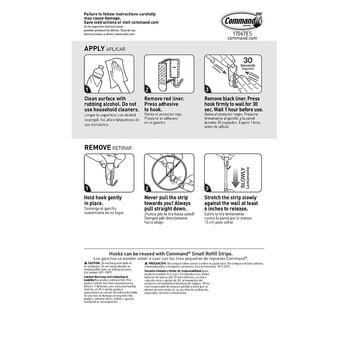 Command Small Wire Toggle Hooks, Damage Free Hanging Wall Hooks with Adhesive Strips, No Tools Wall Hooks for Hanging Organizational Items in Living Spaces, 16 White Hooks and 24 Command Strips