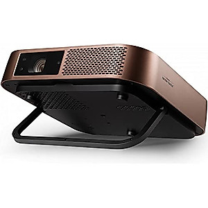 ViewSonic M2 1080p Portable Projector with 1200 LED Lumens, H/V Keystone, Auto Focus, Harman Kardon Bluetooth Speakers, HDMI, USB C, 12GB Storage, Stream Netflix with Dongle