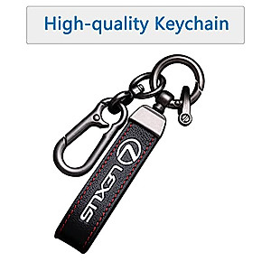 for Lexus Key Fob Cover, Leather Key Fob Protector with Keychain for 2 3 4 Buttons Lexus Key Fob, Compatible with Lexus RX ES GS LS NX RS GX LX RC LC