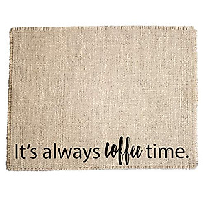 Coffee Maker Mat - The ORIGINAL Burlap Placemat for your Keurig - Made in the USA