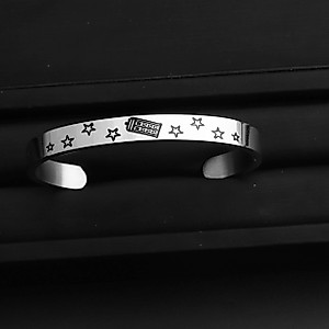 Lywjyb Birdgot Movie Inspired Gift Hello Sweetie Bracelet Valentine's Day Gift for Men Women (Hello Sweetie Dr Who CB)