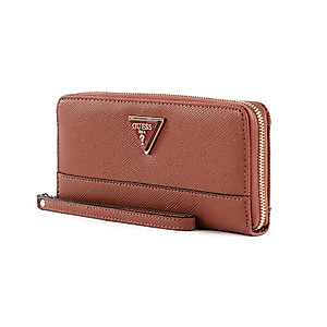 GUESS Cordelia Large Zip Around Wallet Cognac One Size