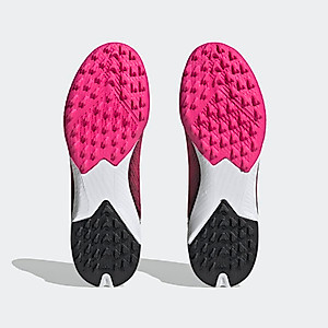 adidas X SPEEDPORTAL.3 Turf Soccer Shoe, Team Shock Pink/Zero Metallic/Black, 5.5 US Unisex Big Kid