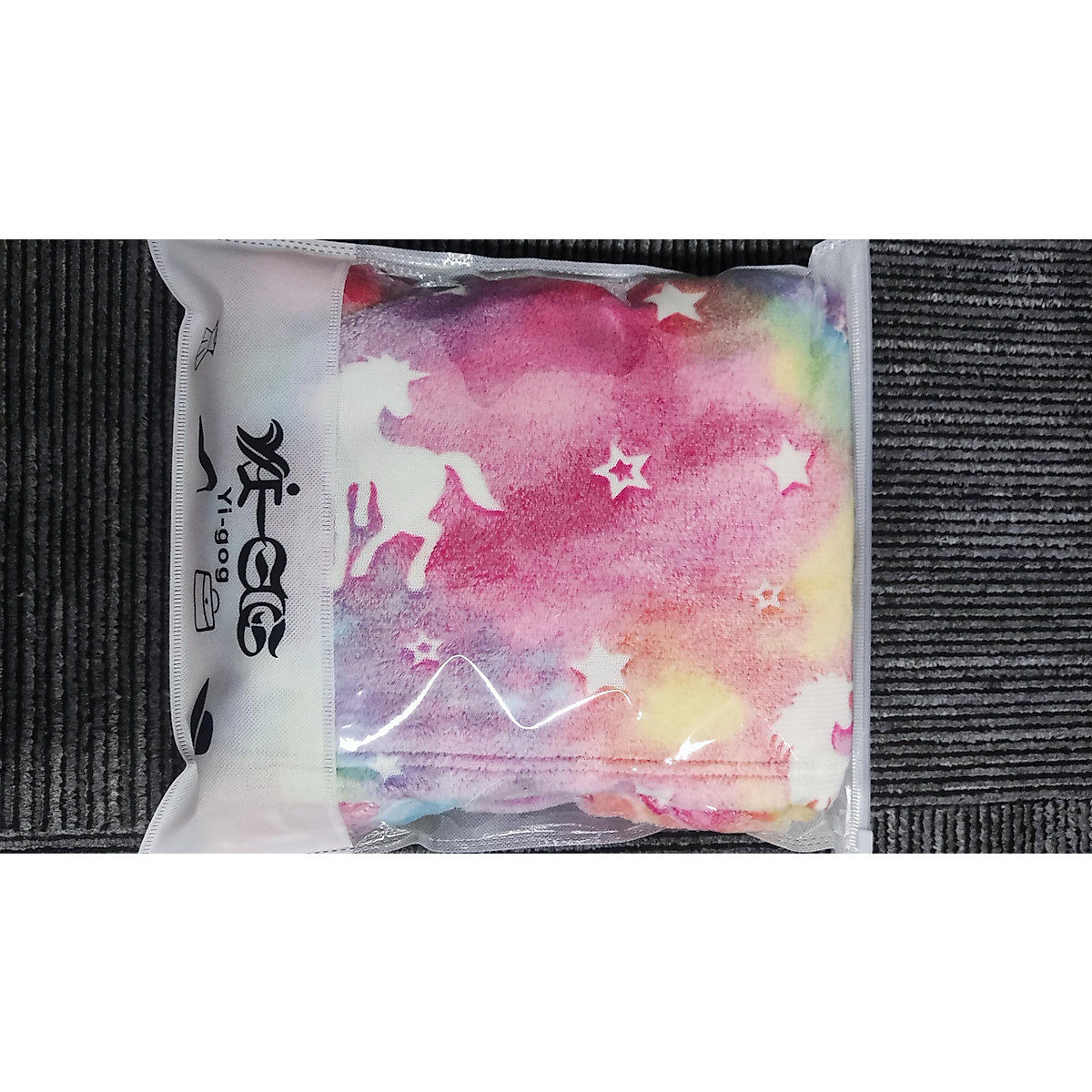 Unicorns Blanket for Girls Kids Toys Rainbow Luminous Blanket Soft Flannel Blanket Glow in The Dark Thanksgiving Halloween Christmas Birthday Gifts for Boy Toddler 50x60in