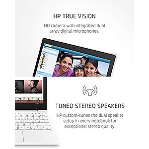 HP Chromebook 11-inch Laptop - Up to 15 Hour Battery Life - MediaTek - MT8183 - 4 GB RAM - 32 GB eMMC Storage - 11.6-inch HD Display - with Chrome OS™ - (11a-na0021nr, 2020 model, Snow White)