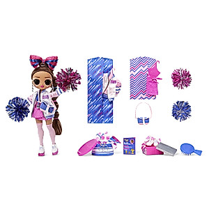 L.O.L. Surprise! OMG Sports Cheer Diva Competitive Cheerleading Fashion Doll with 20 Surprises Including Sparkly Accessories & Reusable Playset, Posable - Gift for Kids, Toys for Girls Boys Ages 4 5 6 7+