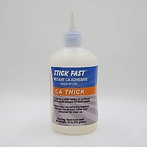 Stick Fast CA Quick Set Adhesive Thick 16 oz