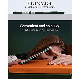 TORRAS MoonClimber for Samsung Galaxy S22 Ultra Case [Upgraded Armor-Level Shockproof][3 Stand Ways] Ultra HD Clear Slim Hard Kickstand Protective S22 Ultra Case for Galaxy S22 Ultra Case, Clear