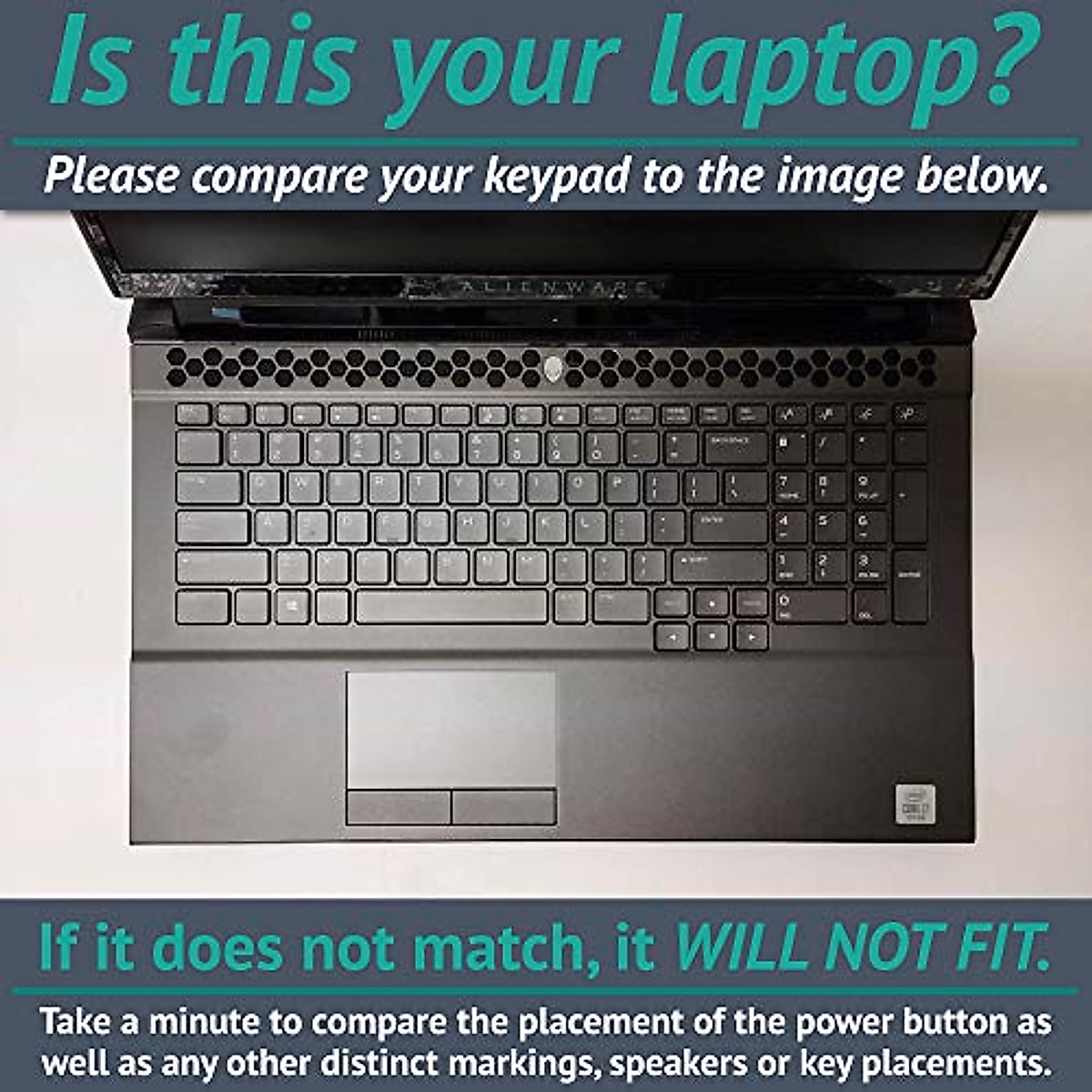 MightySkins Skin for Alienware AREA-51M R2 (2020) - Abstract Black | Protective, Durable, and Unique Vinyl Decal wrap Cover | Easy to Apply, Remove, and Change Styles | Made in The USA