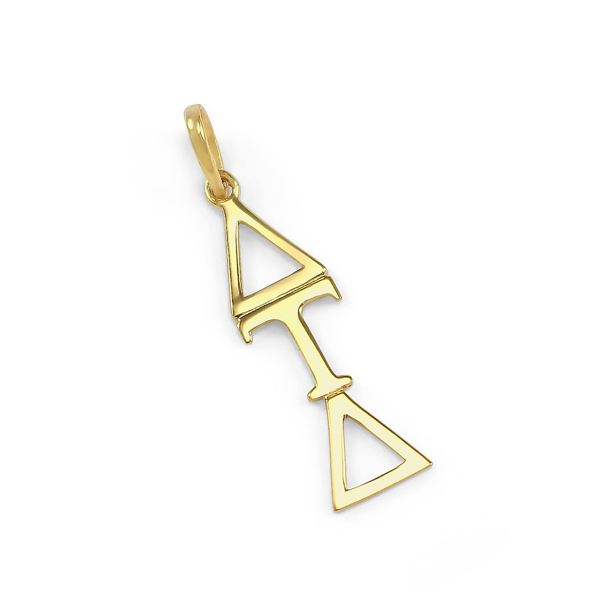 The Collegiate Standard Delta Tau Delta 14k Solid Gold Lavaliere