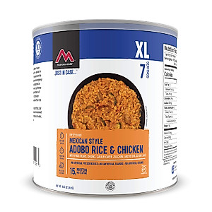 Mountain House Beef Stroganoff with Noodles | Freeze Dried Survival & Emergency Food | #10 Can & Mexican Style Adobo Rice with Chicken | Freeze Dried Survival & Emergency Food | #10 Can | Gluten-Free