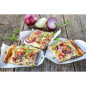 Party Bargains 12 Inch x 50 Feet Parchment Paper Roll - 1 Pack Non-stick Baking Parchment Sheet, Silicone Coated Baking Paper, Perfect for Air Fryer Liners, Baking, Roasting, Cake, and Pizzas