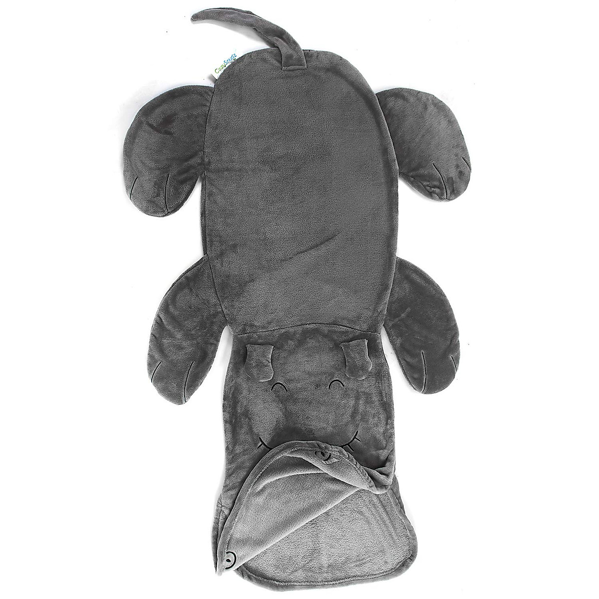 Cozy Hippo Animal Tail Blanket for Kids Soft and Comfortable Kids Sleeping Bag Sleep Sacks Blankets for Movie Night, Sleepovers, Camping and More - Fits Boys and Girls Ages 3-13 Years