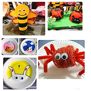 UUYYEO 200 Pieces Self Adhesive Wiggle Eyes Googly Eyes DIY Scrapbooking Crafts Mixed Size