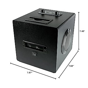 SingCube Rechargeable Bluetooth Karaoke Machine Lights and Two Microphone, 5W (SINGCUBE01)