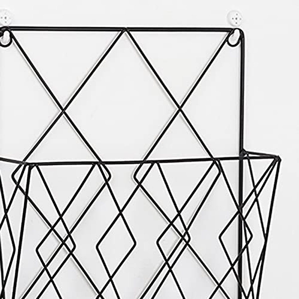 WskLinft Wall Shelf Modern Fashion Space-Saving Wall Mounted Book Magazines Storage Organization Rack for Home Decor (Black)