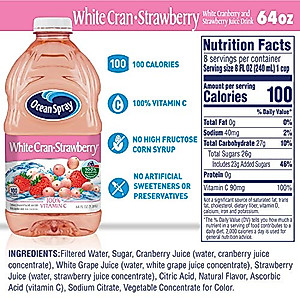Ocean Spray® White Cran-Strawberry Juice Drink, 64 Fl Oz Bottle (Pack of 1)