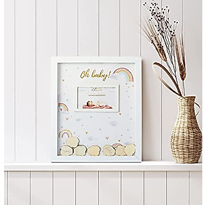 Kate Aspen Boho Rainbow Baby Shower Decorations, One Size, Alternative Guestbook