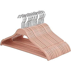Elama Home 20 Piece Biodegradable Coat Hangers in Pink (ELH-20)