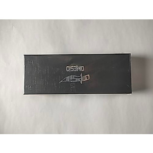 Omesio Small Fixed Blade Knife, Tactical Hunting Camping Survival Knife with Kydex Sheath, Full Tang Stainless Steel 2.68-Inch Drop Point Blade G10 Handle, EDC Neck Knife, White