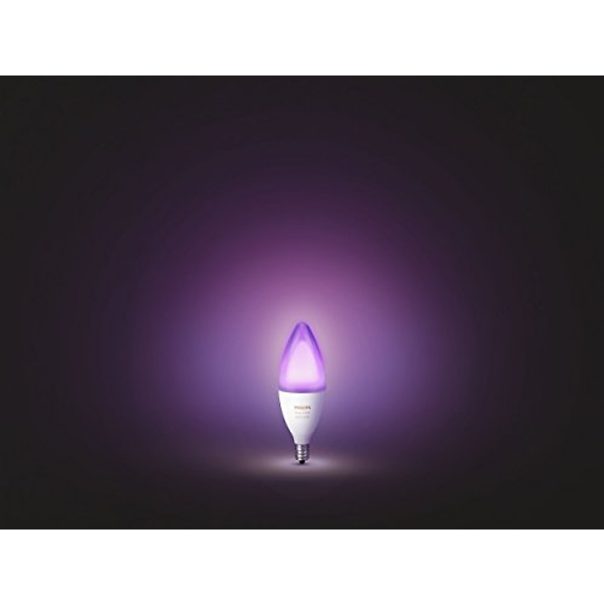 Philips Hue 40W B39 White and Color Ambiance LED Smart Candle-Shaped Bulb - Pack of 1 - E12, Indoor