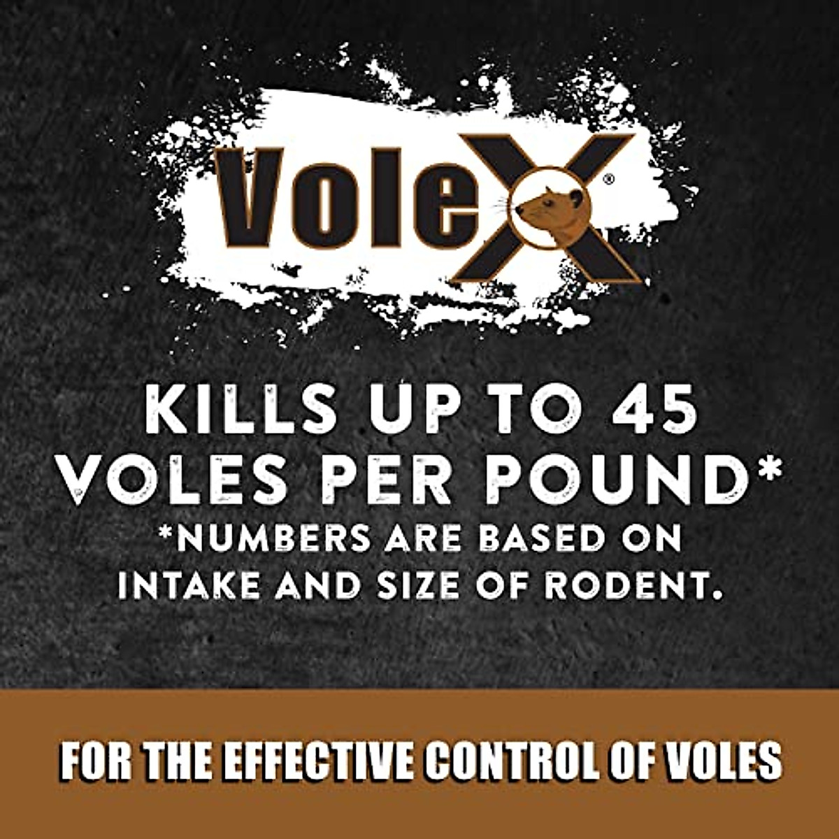 VoleX - Effective Against All Species of Voles. Safe for use Around People, Pets, Livestock, and Wildlife (3 Pound)