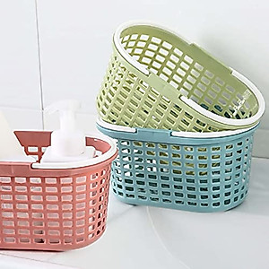 Portable Shower Caddy Basket with Handle Box, Large Storage Organizer Bin for Shampoo Body Wash