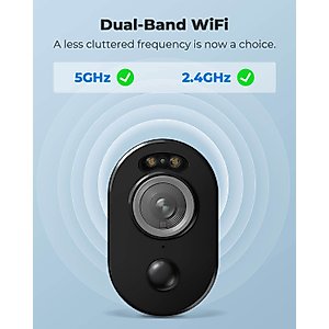 REOLINK Argus 3 Pro, 4MP Wireless Security Camera Outdoor with Solar Panel, 2.4/5GHz Cameras for Home Security with 2K Color Night Vision, No Hub Needed, Smart Detection, Works with Alexa(2 Pack)
