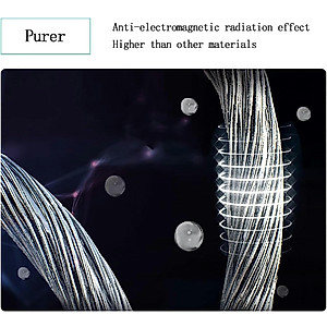 FYLFANYAN Faraday Fabric Elastic Pure Silver Fibre Conductive Material EMF Radiation Shielding Mesh for Cellular Signals, WiFi, Bluetooth, GPS Faraday Cage, RFID, EMF~/