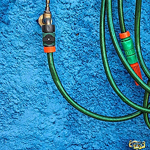 Asgens Garden Hose Shut Off Valve, Garden Hose Turn Off Valve Garden Hose Connector Set with Rubber Washers 12 Pc+ Valve 6 Pc, Standard 3/4" Thread