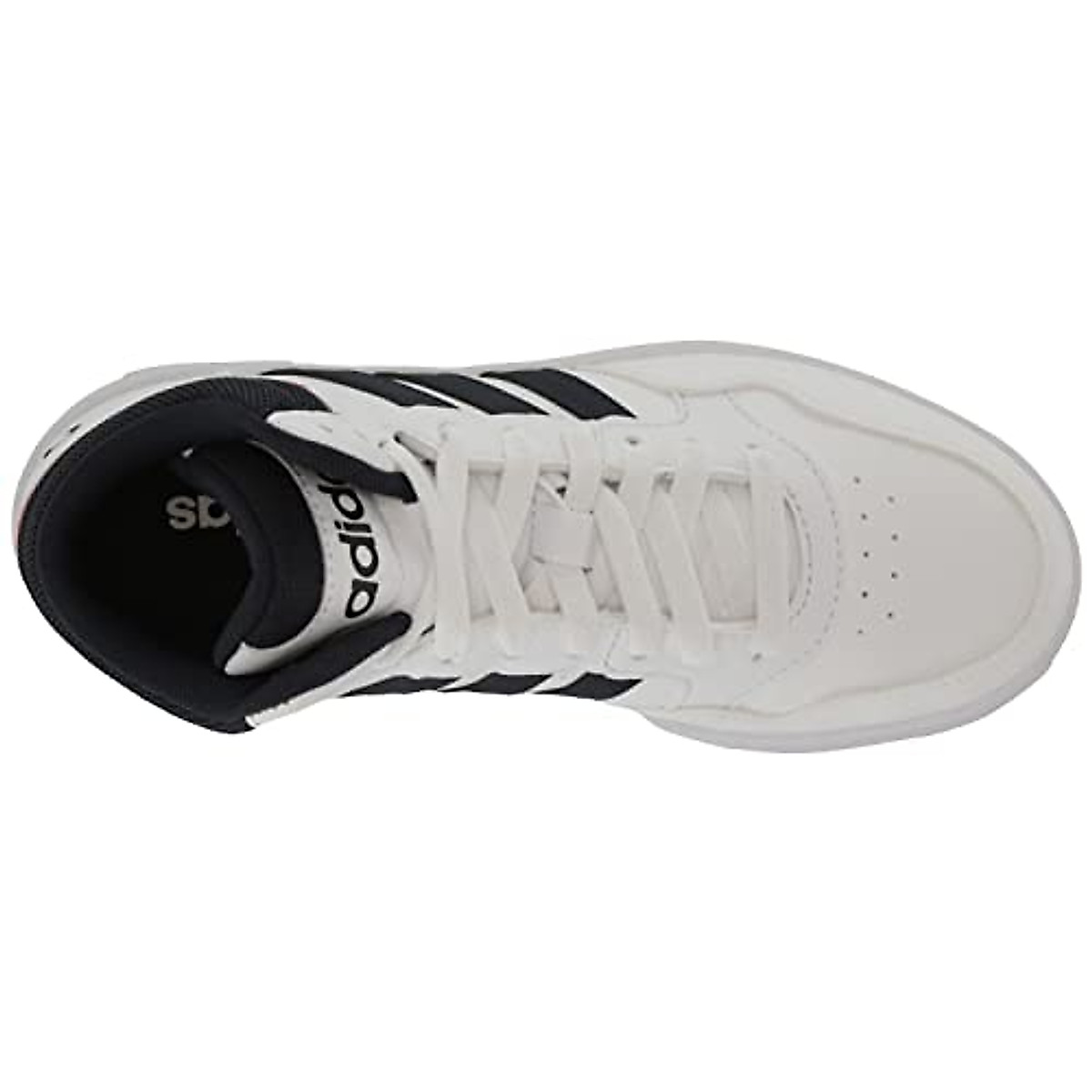 adidas Adult Hoops 3.0 Mid White/Legend Ink/Vivid Red 9