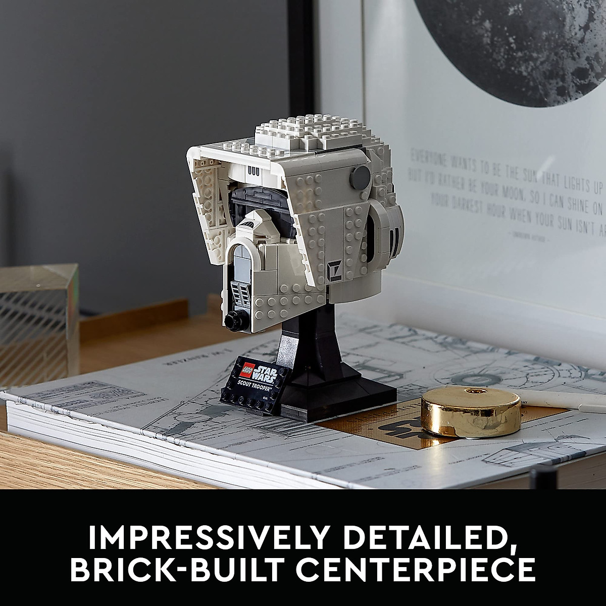 Lego Star Wars Scout Trooper Helmet 75305 Collectible Building Toy, New 2021 (471 Pieces)