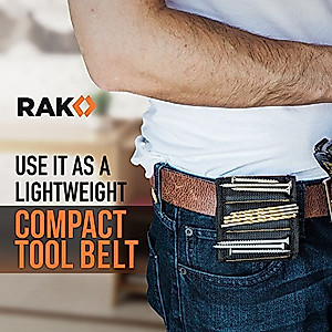 RAK Magnetic Wristband for Holding Screws - HVAC Tools Gifts for Men Who have Everything - Wrist Magnet Tool or Screw Holder for Handyman, Tech Geek, Mechanic, Electrician - Birthday Gifts for Dad