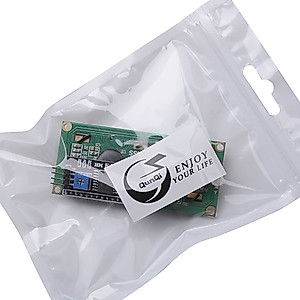 Qunqi IIC/I2C/TWI 1602 Display Module 16x2 Serial Blue Backlight LCD ...