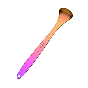 TE to TE KT-31 Pure Titanium Japanese Tongue Cleaner, Moss & Premium II, Matte Peach, Total Length 5.9 inches (150 mm) (Matte Peach)