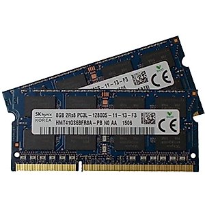 Hynix original 16GB (2 x 8GB), 204-pin SODIMM, DDR3 PC3L-12800, 1600MHz memory module